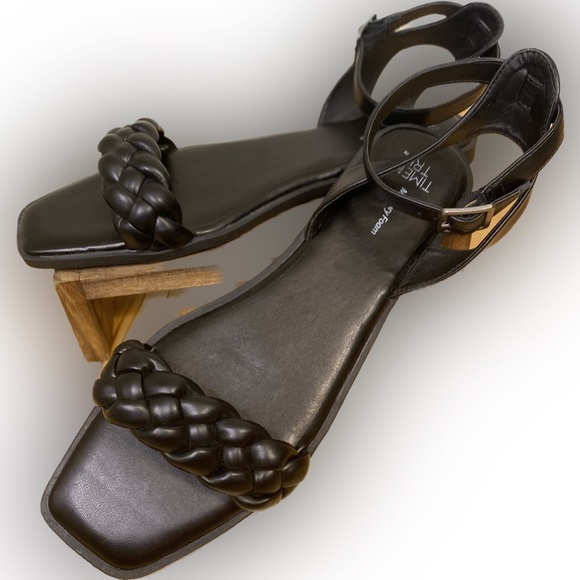 Time and Tru | Shoes | New Without Tags Time And Tru Black Braided ...